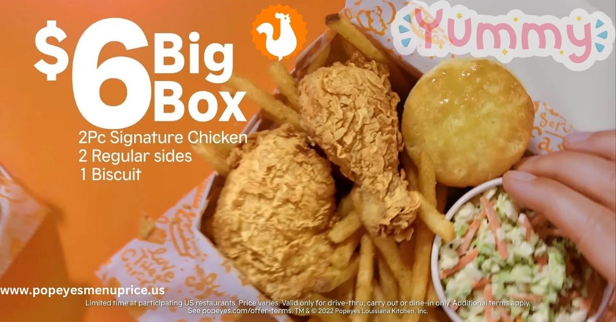 Popeyes Big Box Menu with Price 2025 | Deals & More