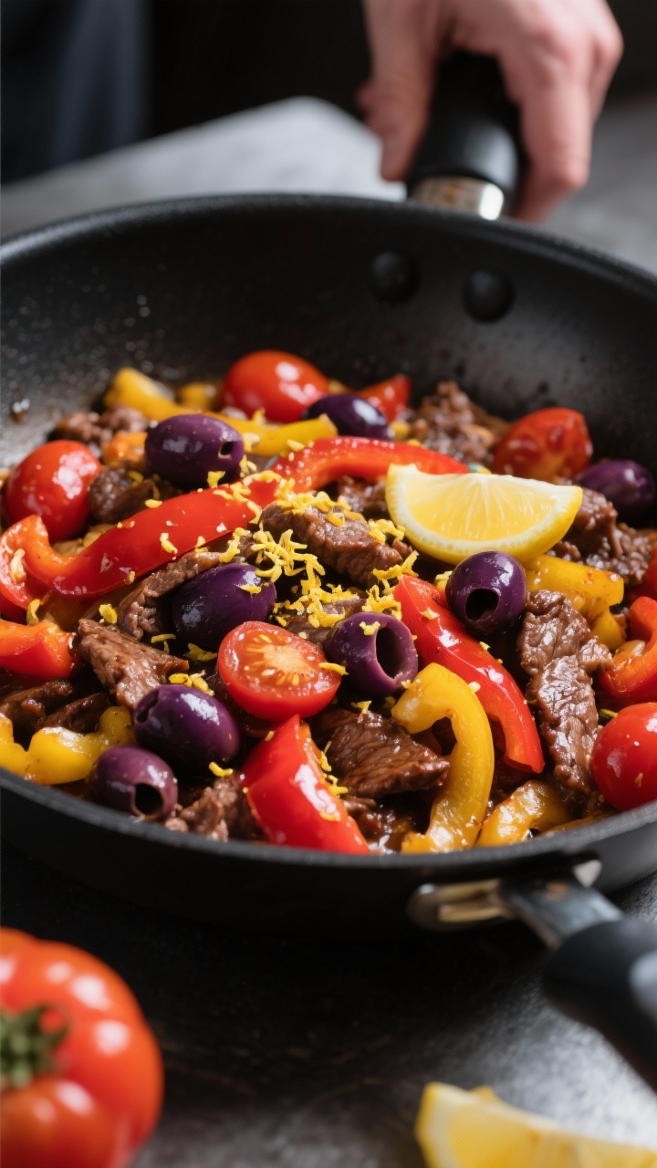 Mediterranean Ground Beef Stir Fry – Quick, Healthy & Flavorful